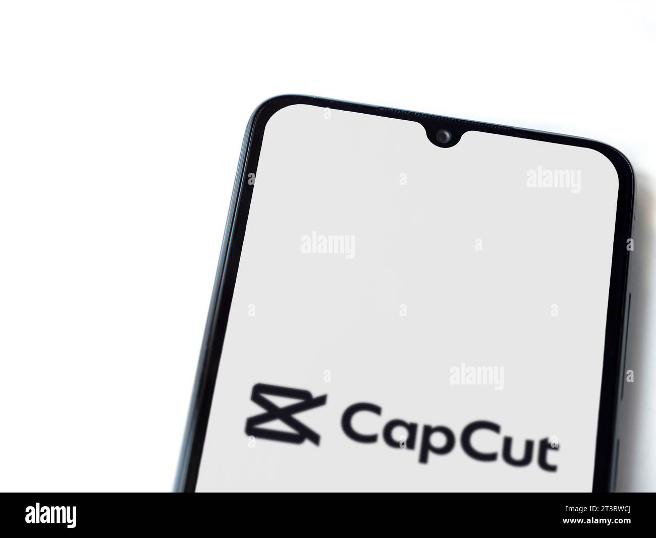 Lod, Israel - July 16,2023: CapCut app launch screen on smartphone on ...
