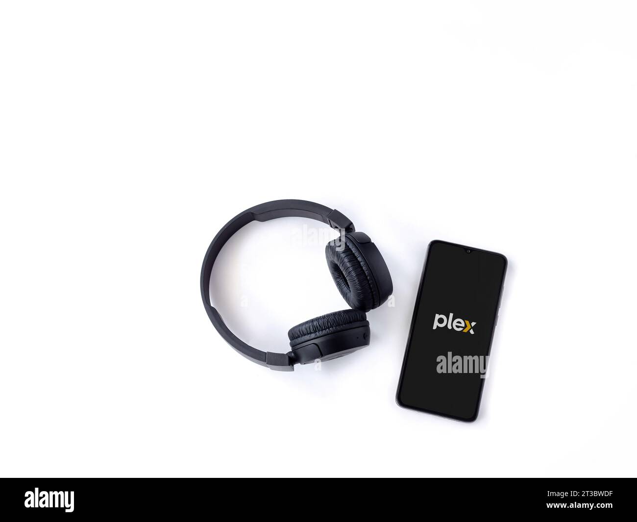 Lod, Israel - July 16,2023: Smartphone with Plex app launch screen and ...