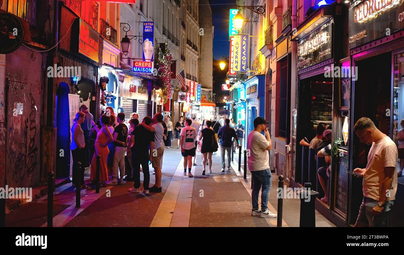 The Latin Quarter in Paris is a popular place at night - CITY OF PARIS ...
