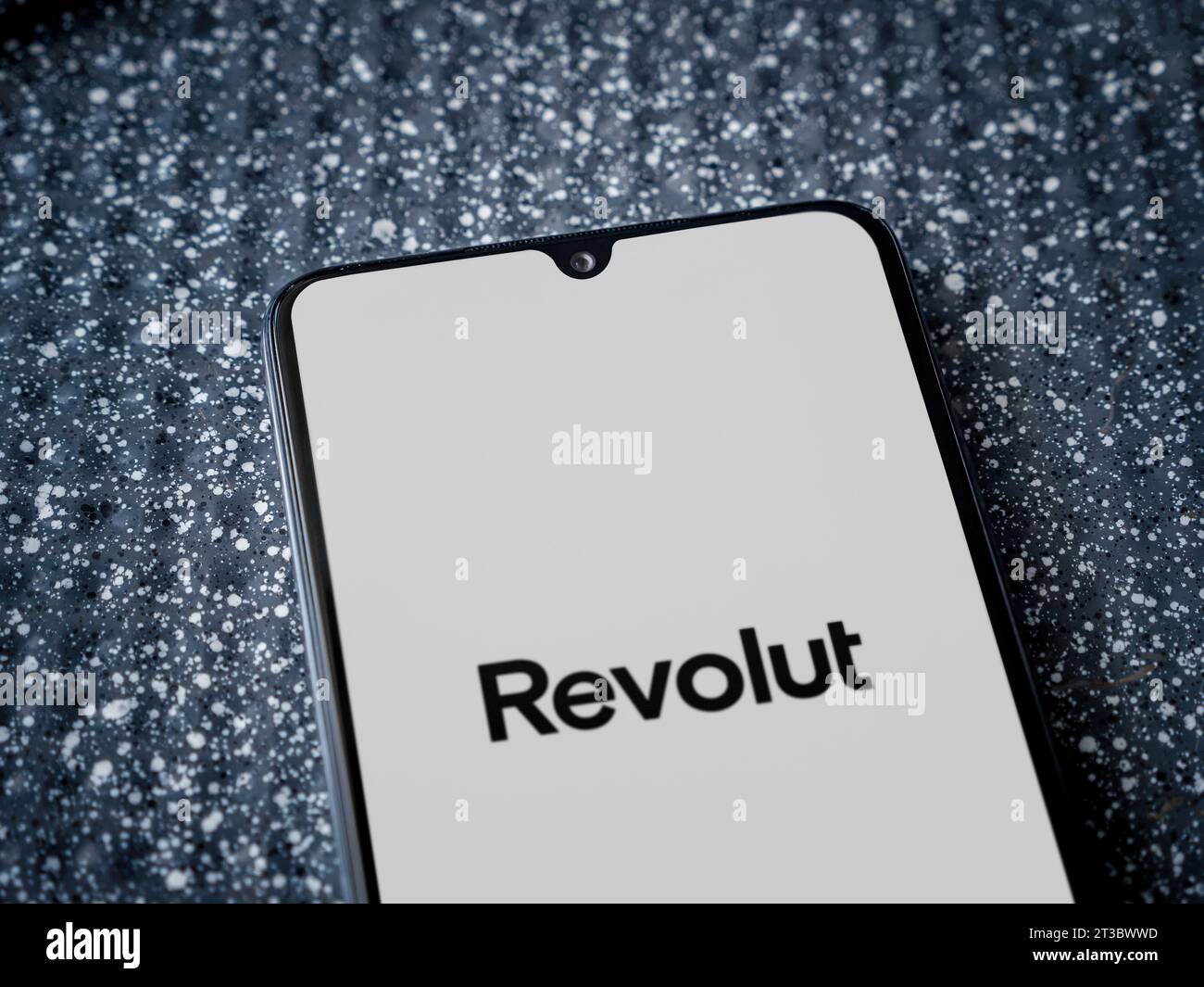 Lod, Israel - July 16,2023: Revolut app launch screen on smartphone on ...