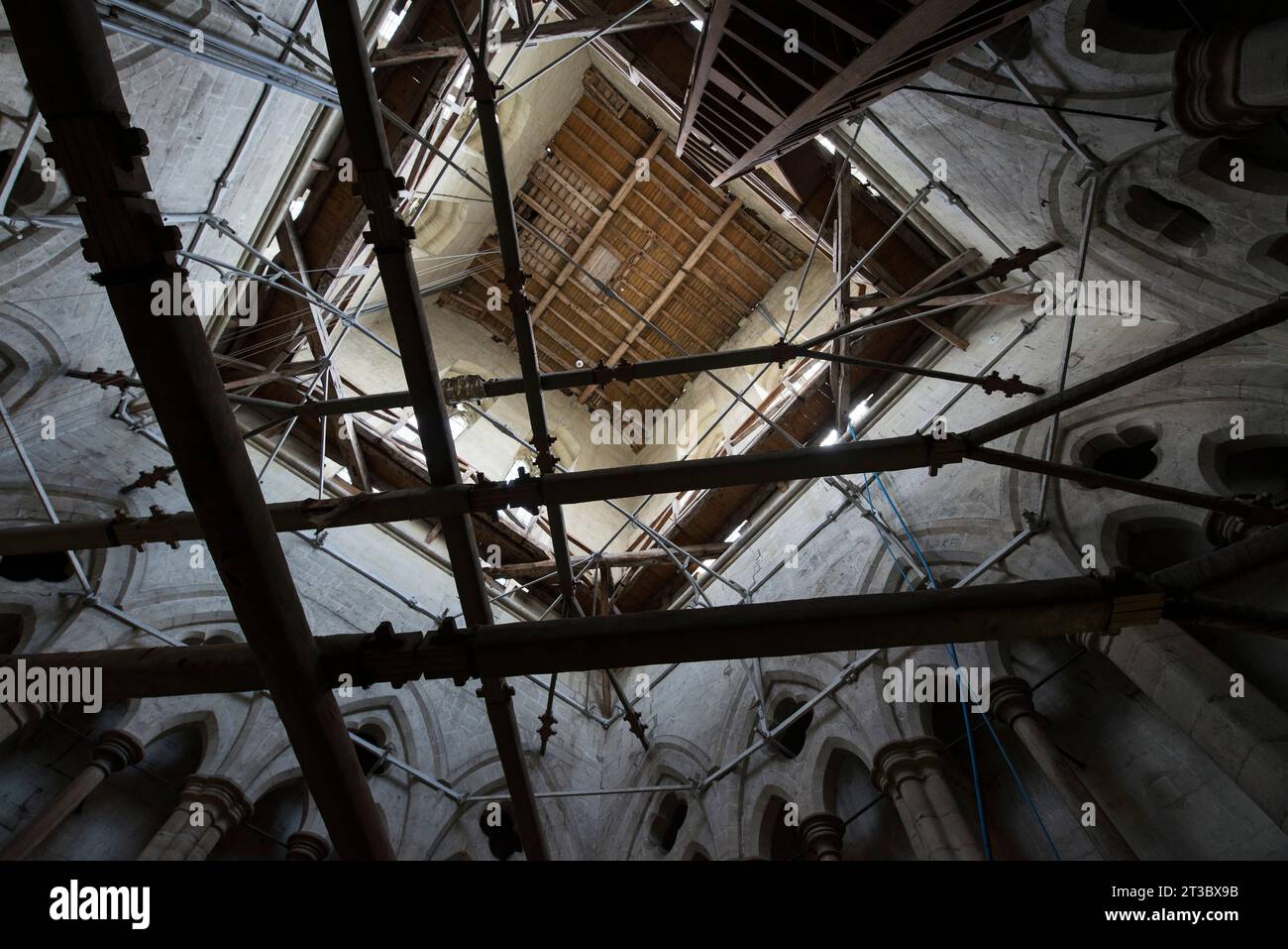 Inside salisbury cathedral spire hi-res stock photography and images - Alamy