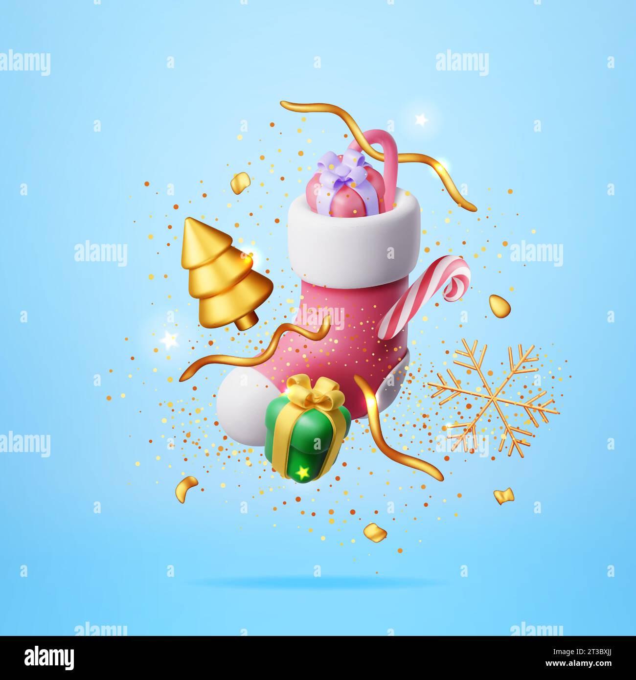 Gold stockings Stock Vector Images - Alamy