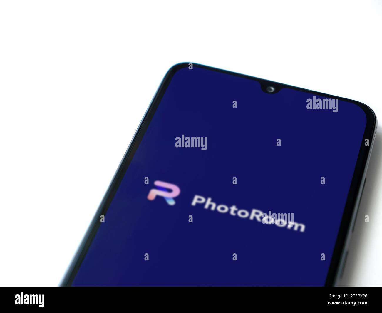Lod, Israel - July 16,2023: PhotoRoom Studio Photo Editor app launch screen on smartphone on ...