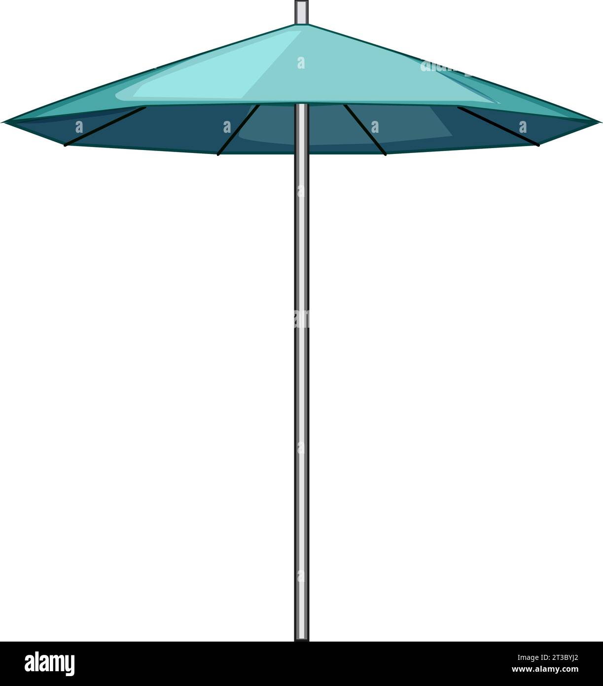 sun beach umbrella cartoon vector illustration Stock Vector Image & Art ...