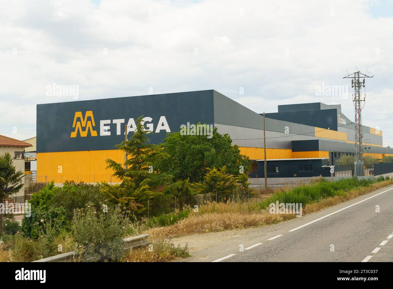 Huesca, Spain - May 15, 2023: Production building of the Spanish ...
