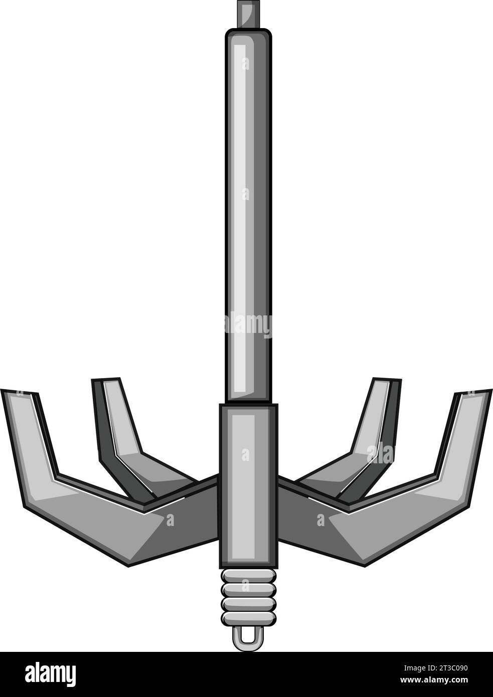 ocean boat anchor cartoon vector illustration Stock Vector Image & Art ...