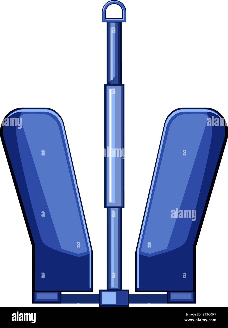 steel boat anchor cartoon vector illustration Stock Vector Image & Art ...