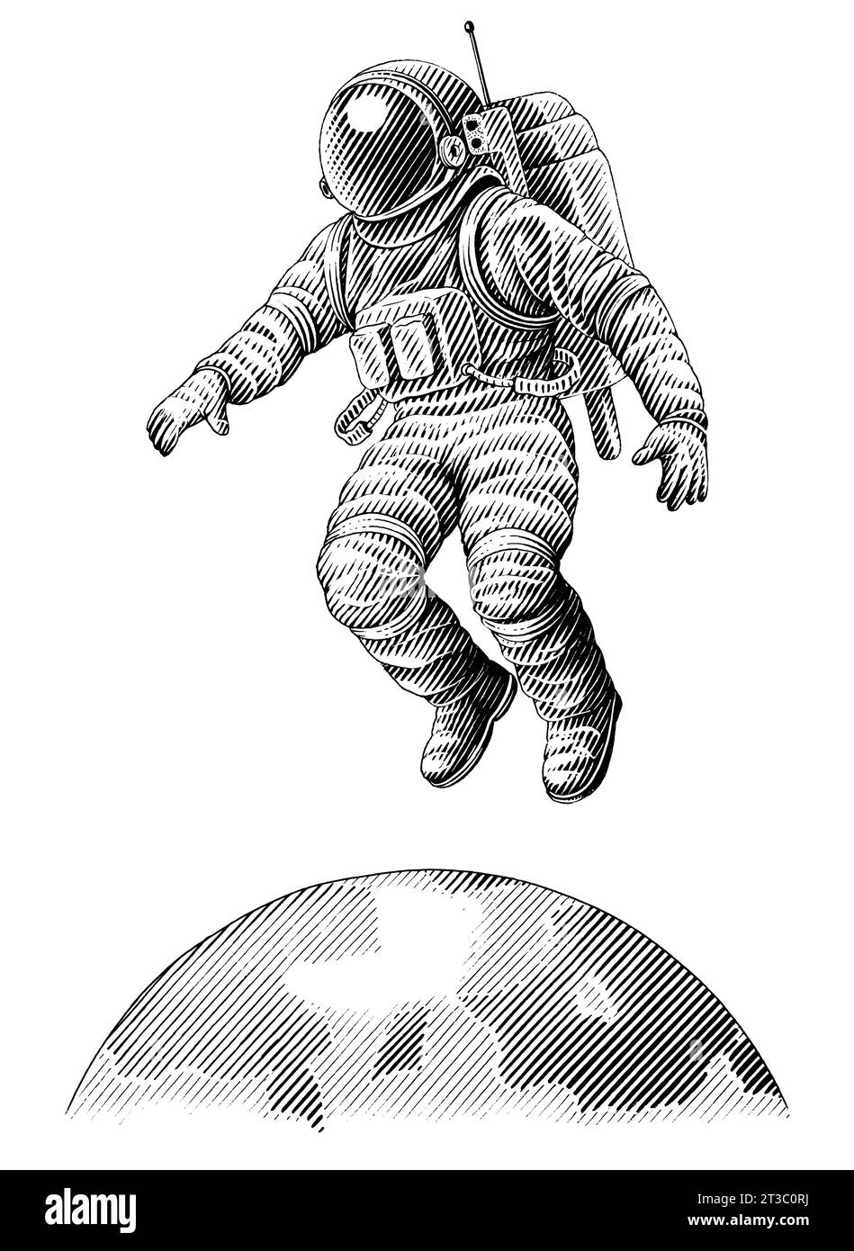 Detailed Drawings Of Astronauts