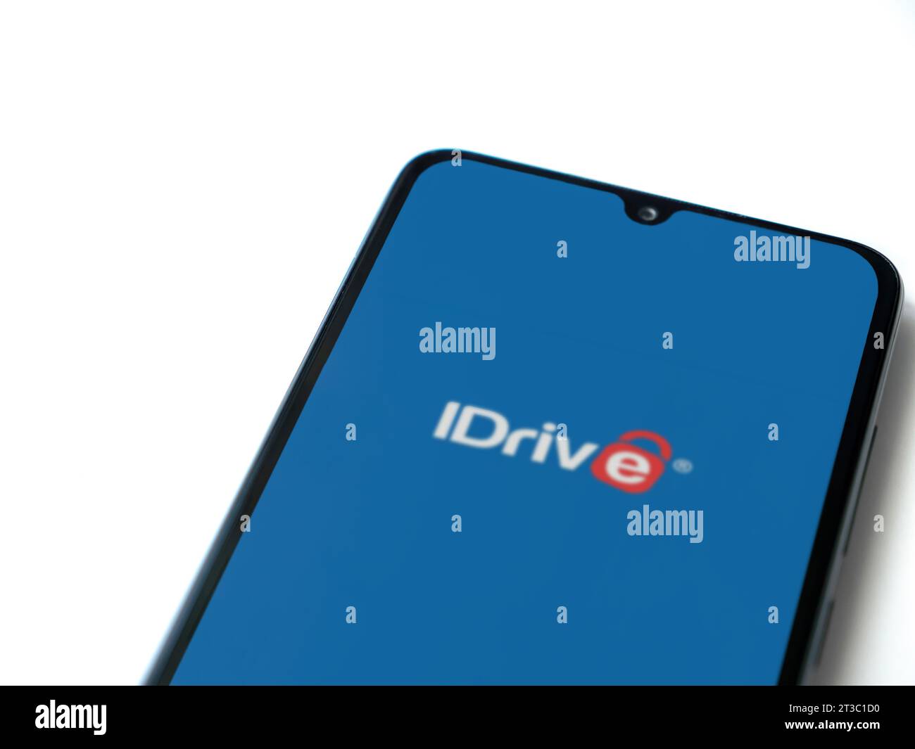 Lod, Israel - July 16,2023: IDrive Online Backup app launch screen on ...
