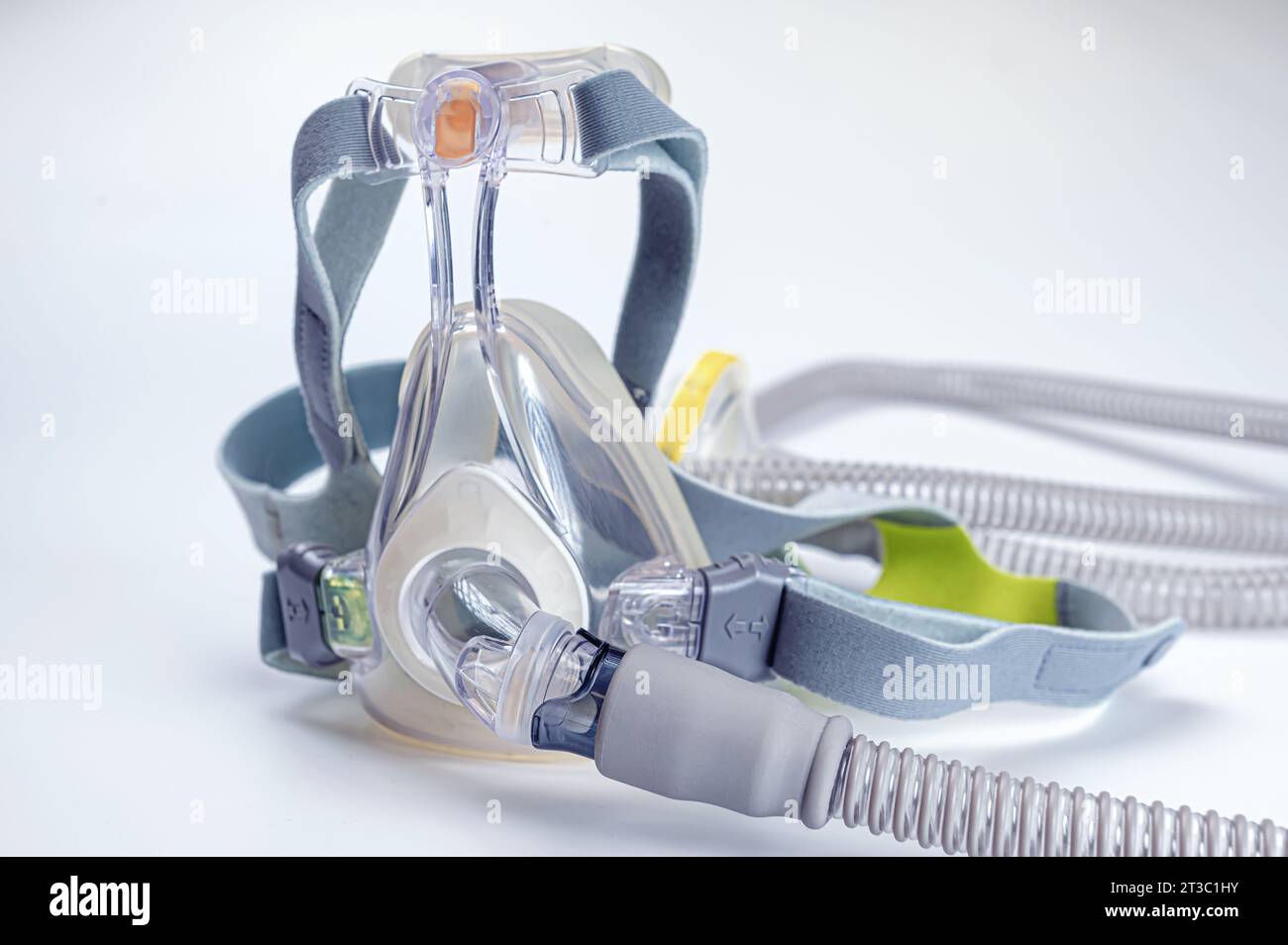 Sleep apnea continuous positive airway pressure- mask (CPAP) and hose ...