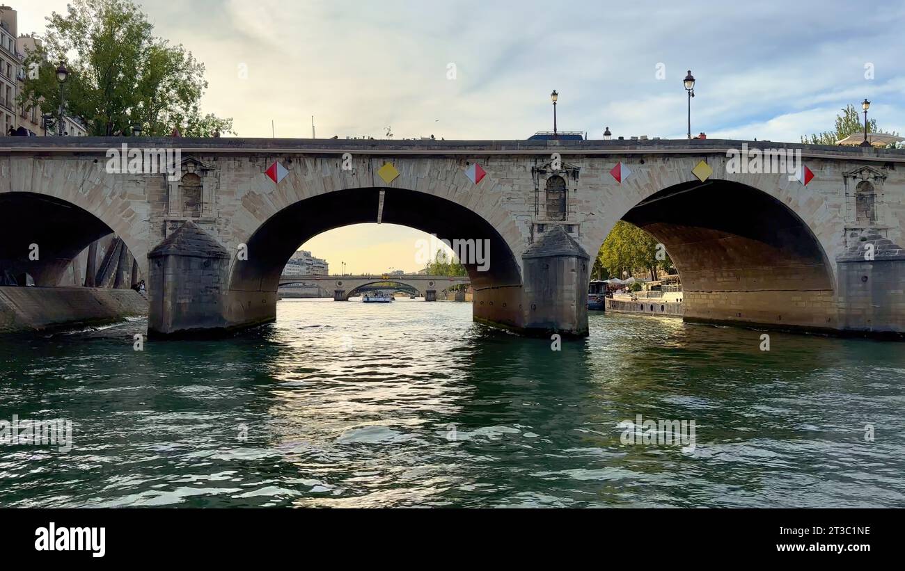 The ancient bridges over River Seine in Paris - CITY OF PARIS, FRANCE ...