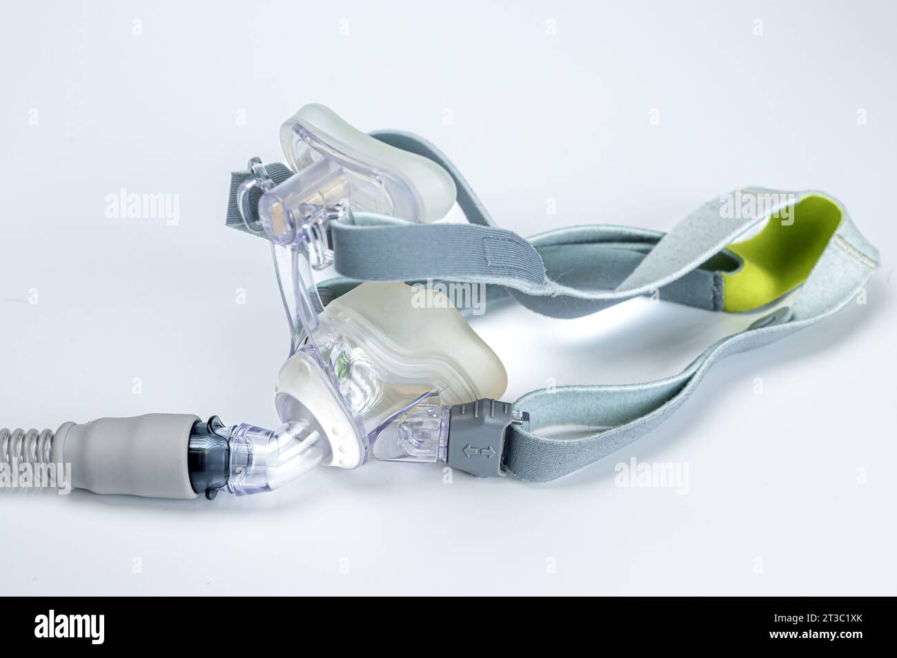 Sleep apnea continuous positive airway pressure- mask (CPAP) and hose ...