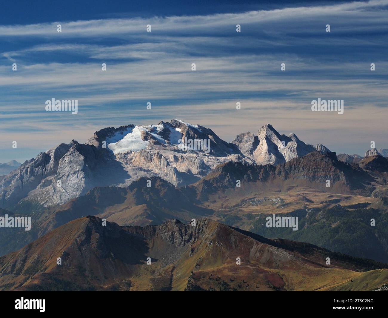 Marmolada Glacier in Dolomites Stock Photo - Alamy