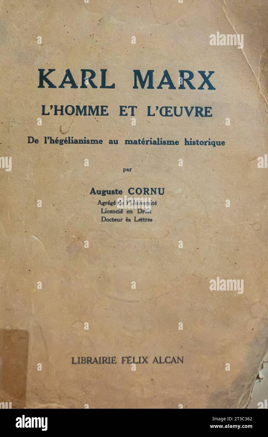 Karl Marx, l'homme et l'oeuvre. De l'hégélianisme au matérialisme ...