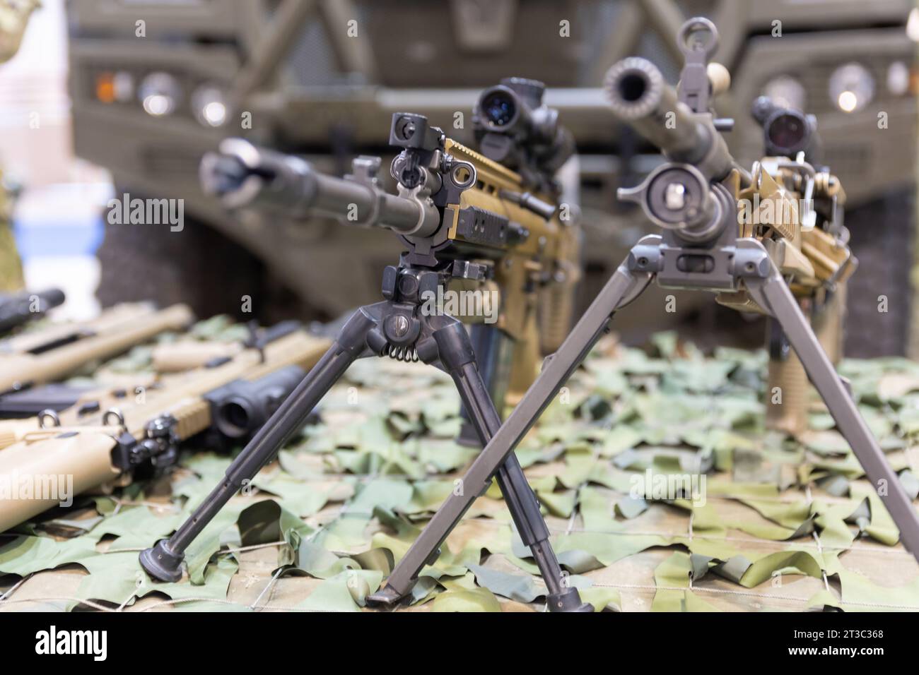 Military machine gun tripod mounted hi-res stock photography and images ...