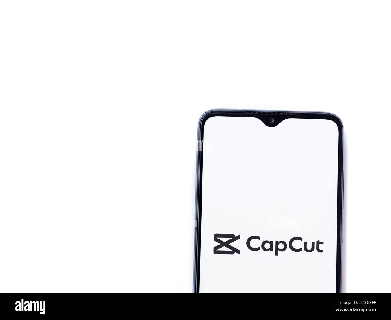 Lod, Israel - July 16,2023: CapCut app launch screen on smartphone on ...