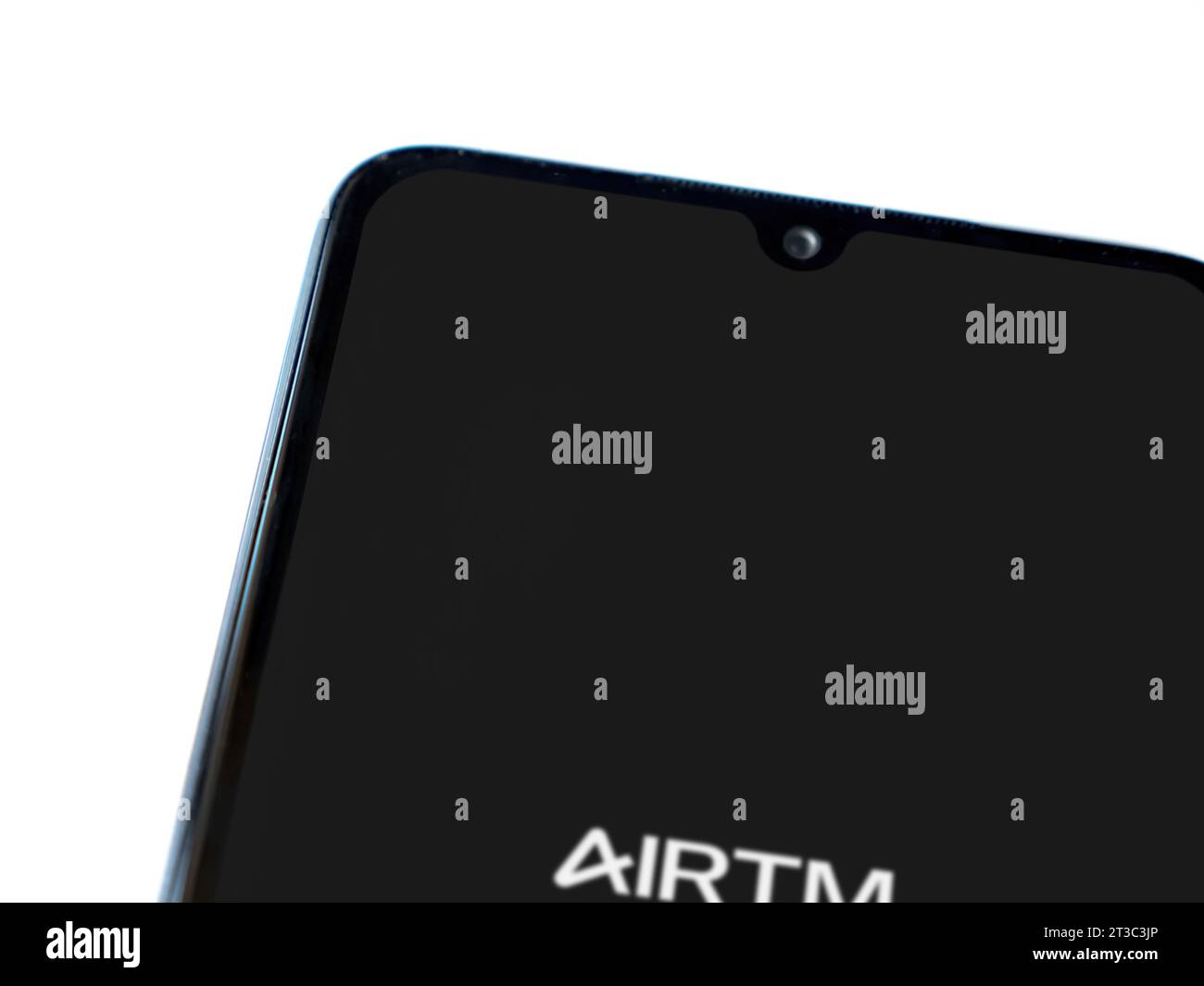 Lod, Israel - July 16,2023: AirTM app launch screen on smartphone on ...