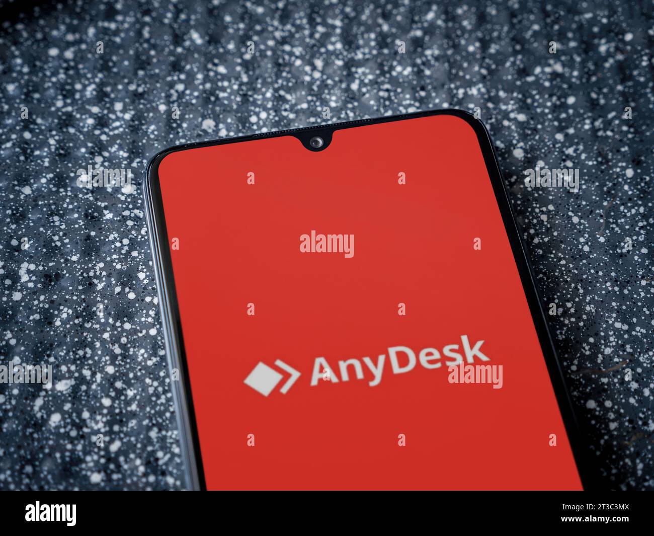 Lod, Israel - July 16,2023: Anydesk app launch screen on smartphone on ...