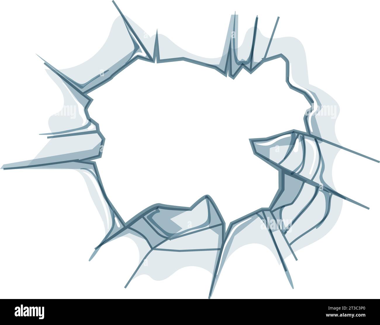 texture broken glass cartoon vector illustration Stock Vector Image ...