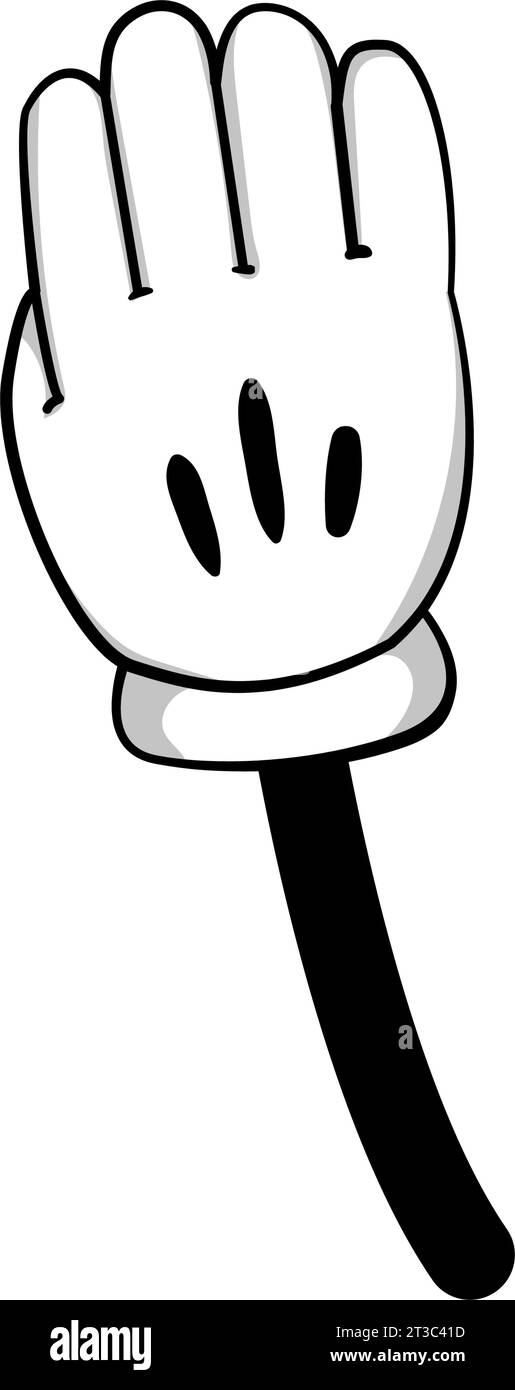 element cartoon hand cartoon vector illustration Stock Vector Image ...
