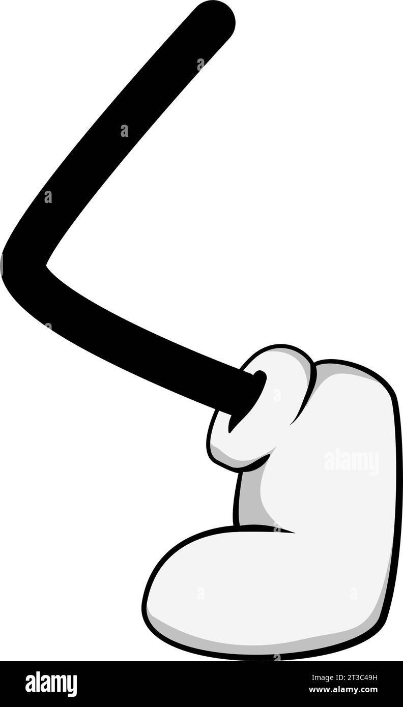 cute cartoon leg cartoon vector illustration Stock Vector Image & Art ...