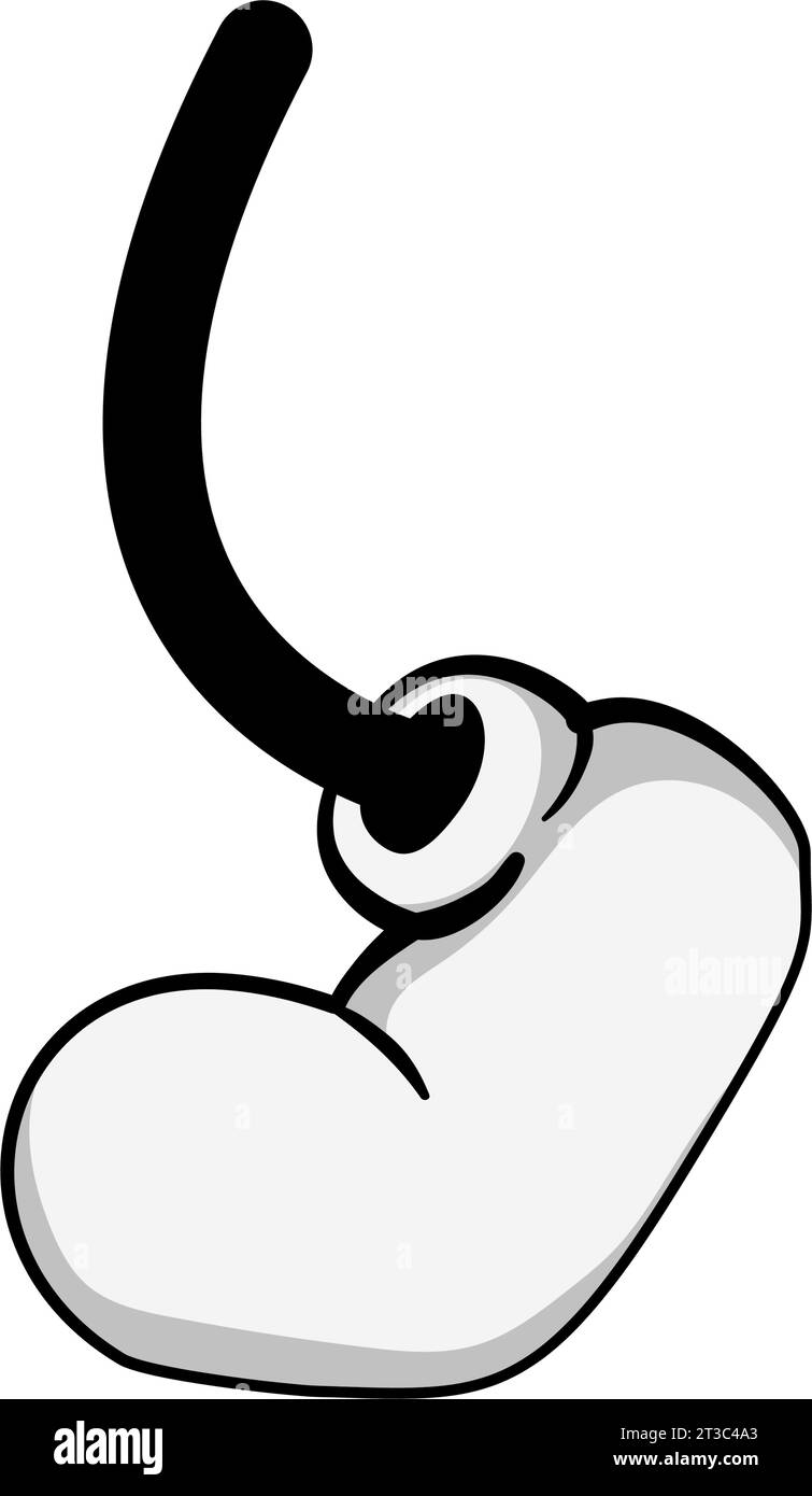 gesture cartoon leg cartoon vector illustration Stock Vector Image ...