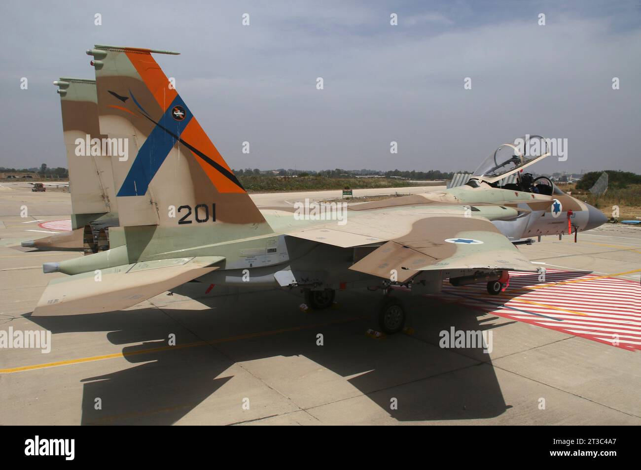 Israeli Air Force F-15I Ra'am parked at Tel Nof Air Force Base, Israel ...