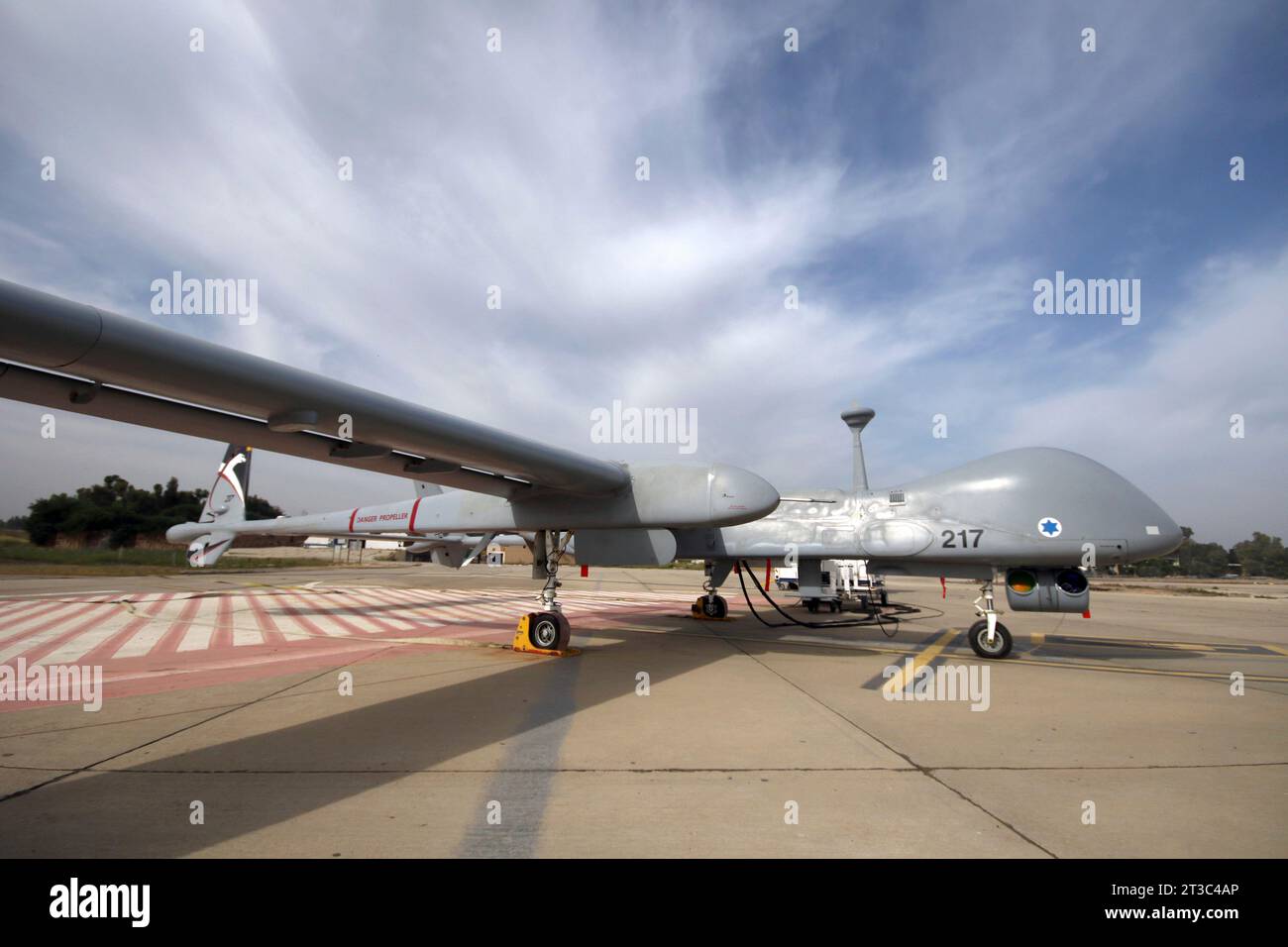Israeli Air Force IAI Heron TP Eitan at Tel Nof Air Force Base, Israel ...