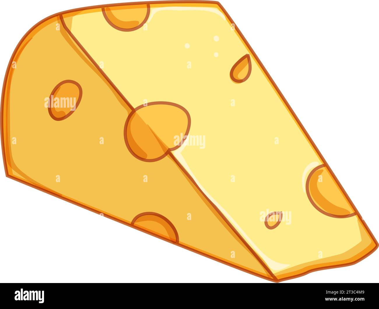 cheddar cheese cartoon vector illustration Stock Vector Image & Art - Alamy