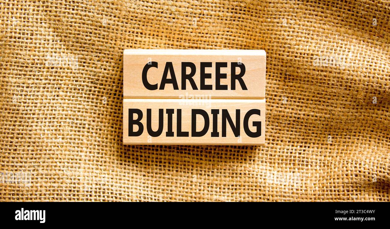 Career building symbol. Concept words Career building on beautiful ...