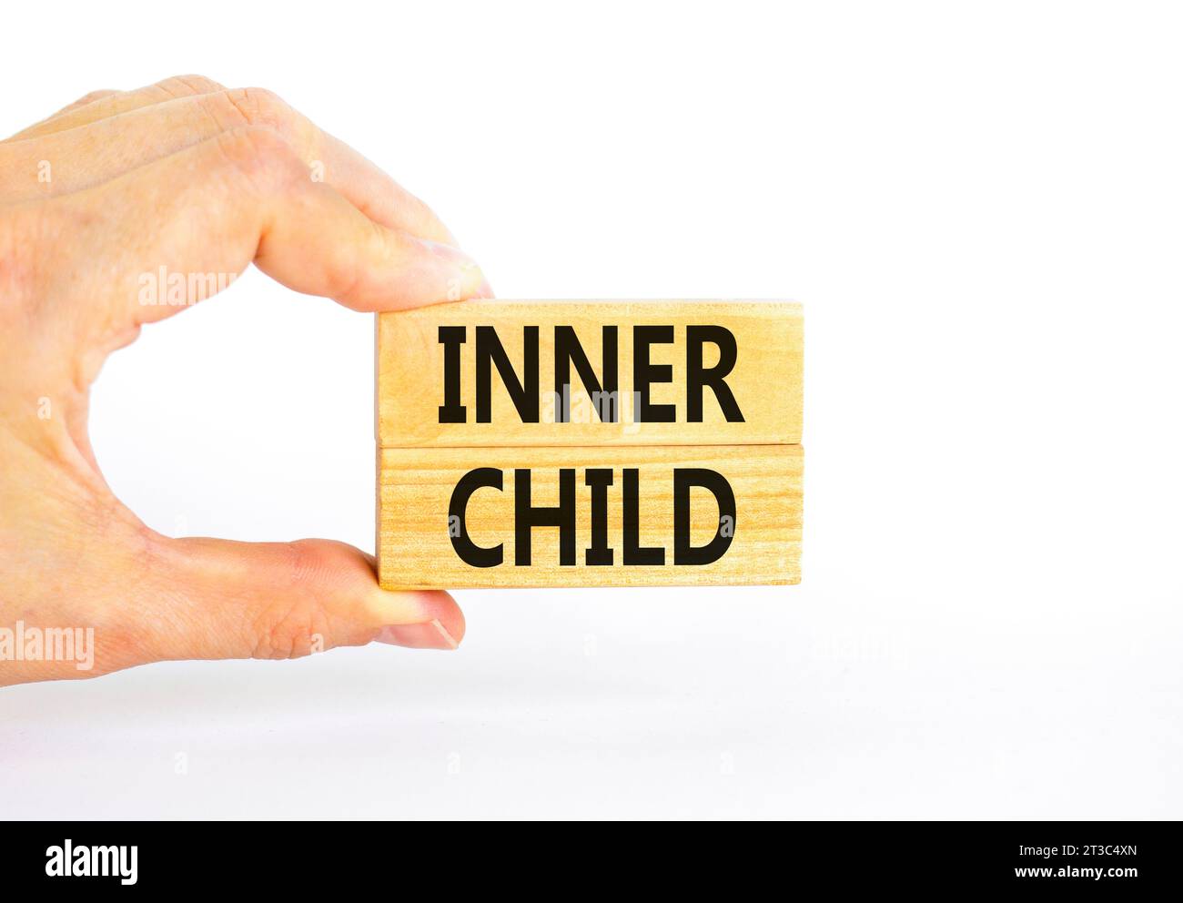Inner child symbol. Concept words Inner child on beautiful wooden block ...