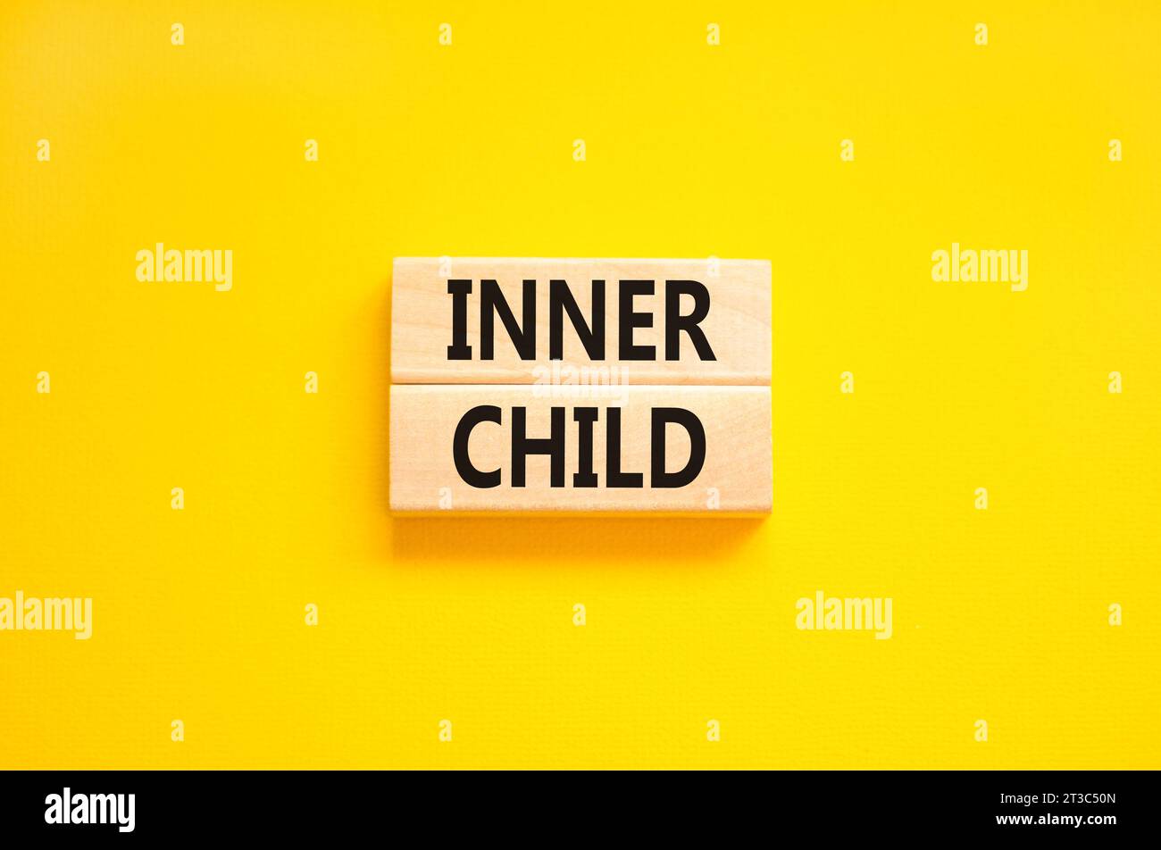 Inner child symbol. Concept words Inner child on beautiful wooden block ...