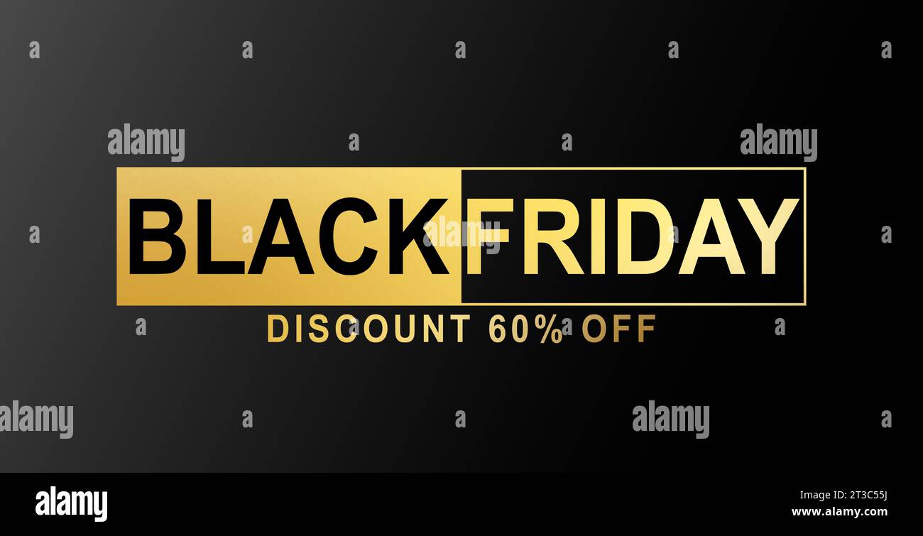 Black friday discount banner, flayer, poster template promotion. Vector ...
