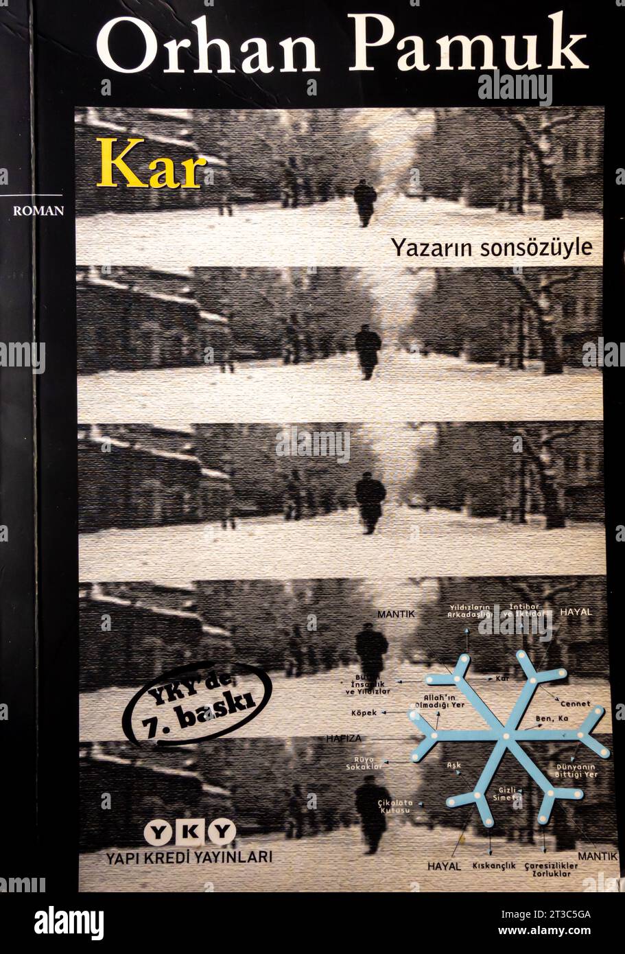 Kar by Orhan Pamuk Book Cover Turkish Edition 2002 Stock Photo - Alamy