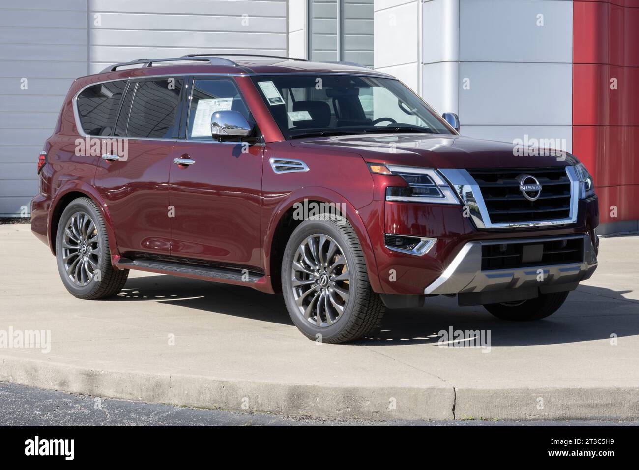 Fishers - October 22, 2023: Nissan Armada SUV display at a dealership ...
