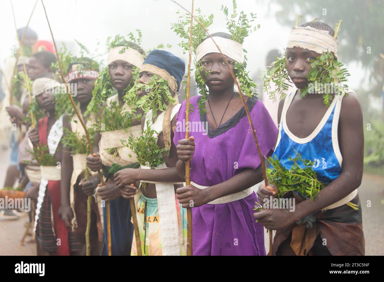 Ngas young warriors parading Ngas masquerade performing during the 2023 ...