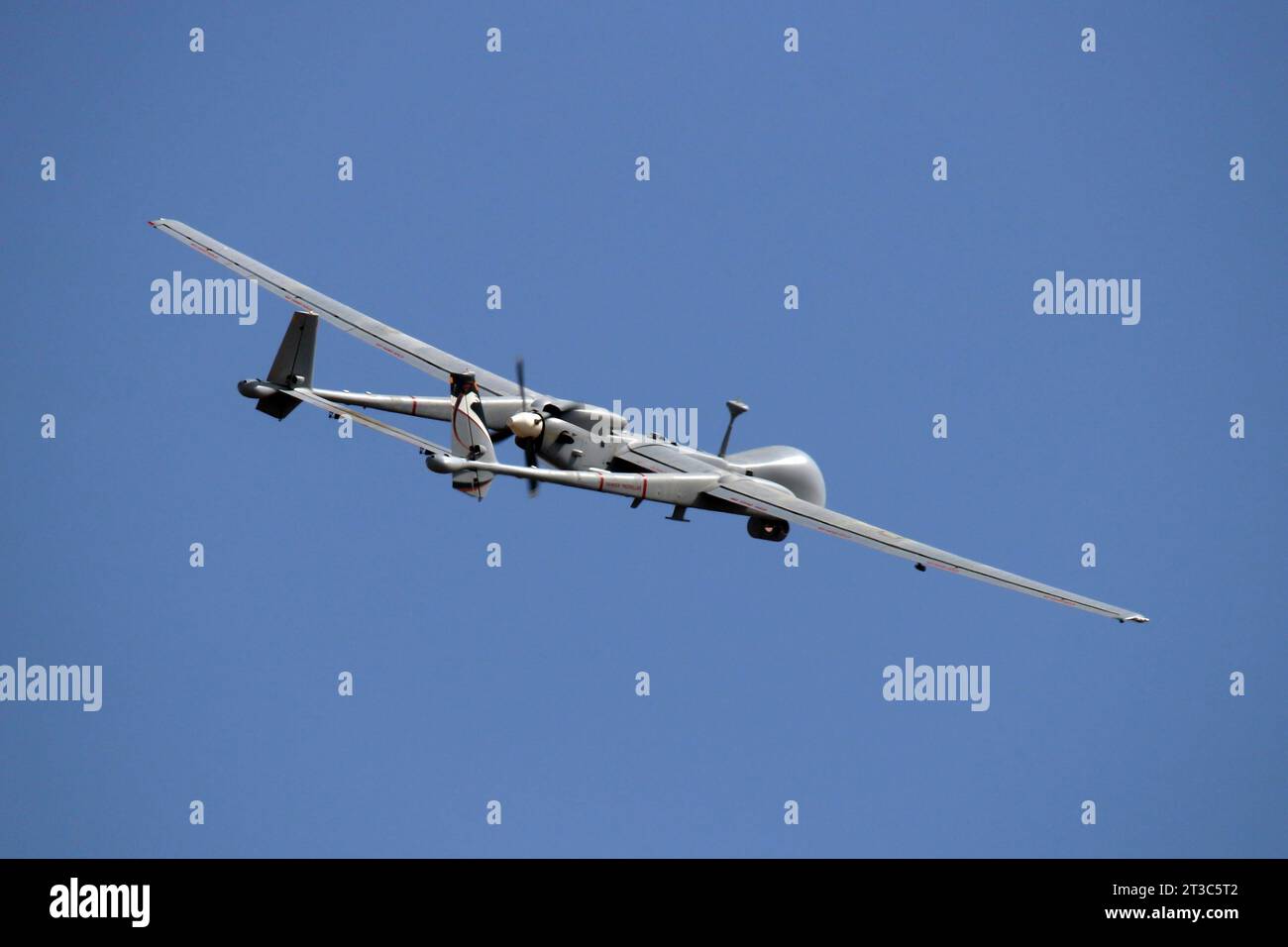 An Israeli Defense Forces Heron TP (Eitan) reconnaissance drone in the ...