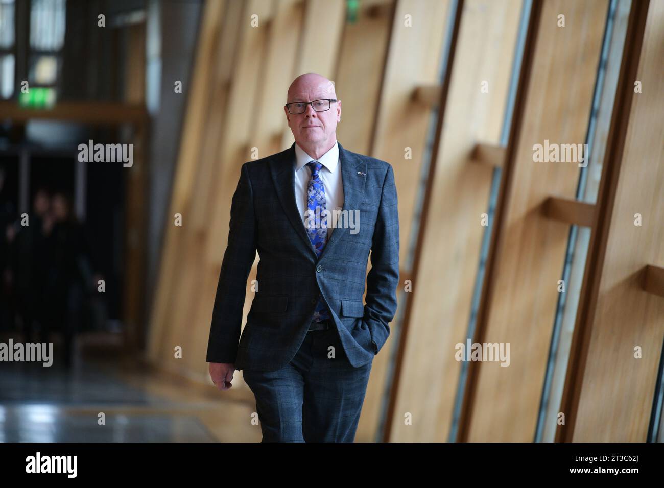 Edinburgh Scotland, UK 24 October 2023.Kevin Stewart MSP at the ...