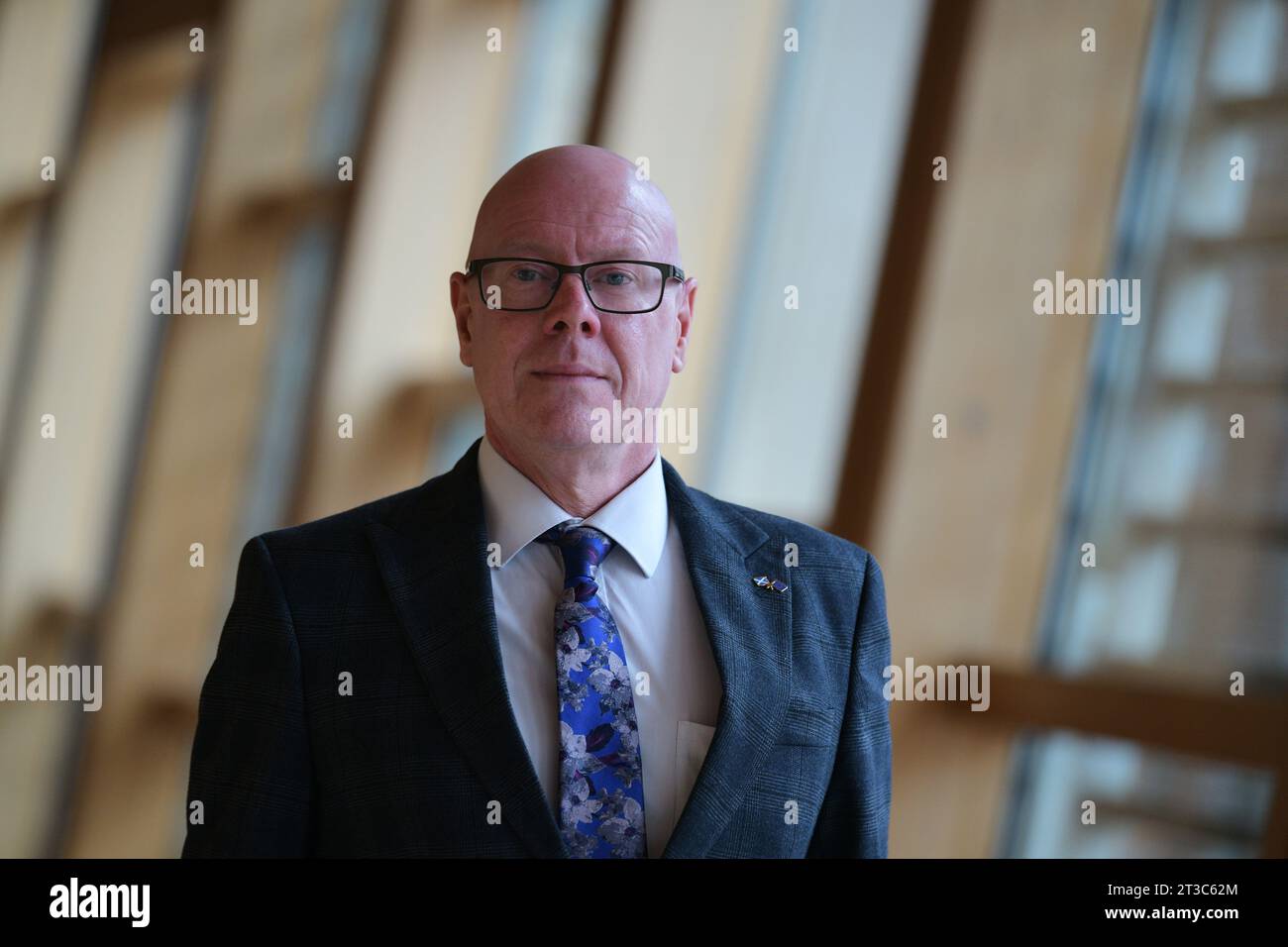 Edinburgh Scotland, UK 24 October 2023.Kevin Stewart MSP at the ...