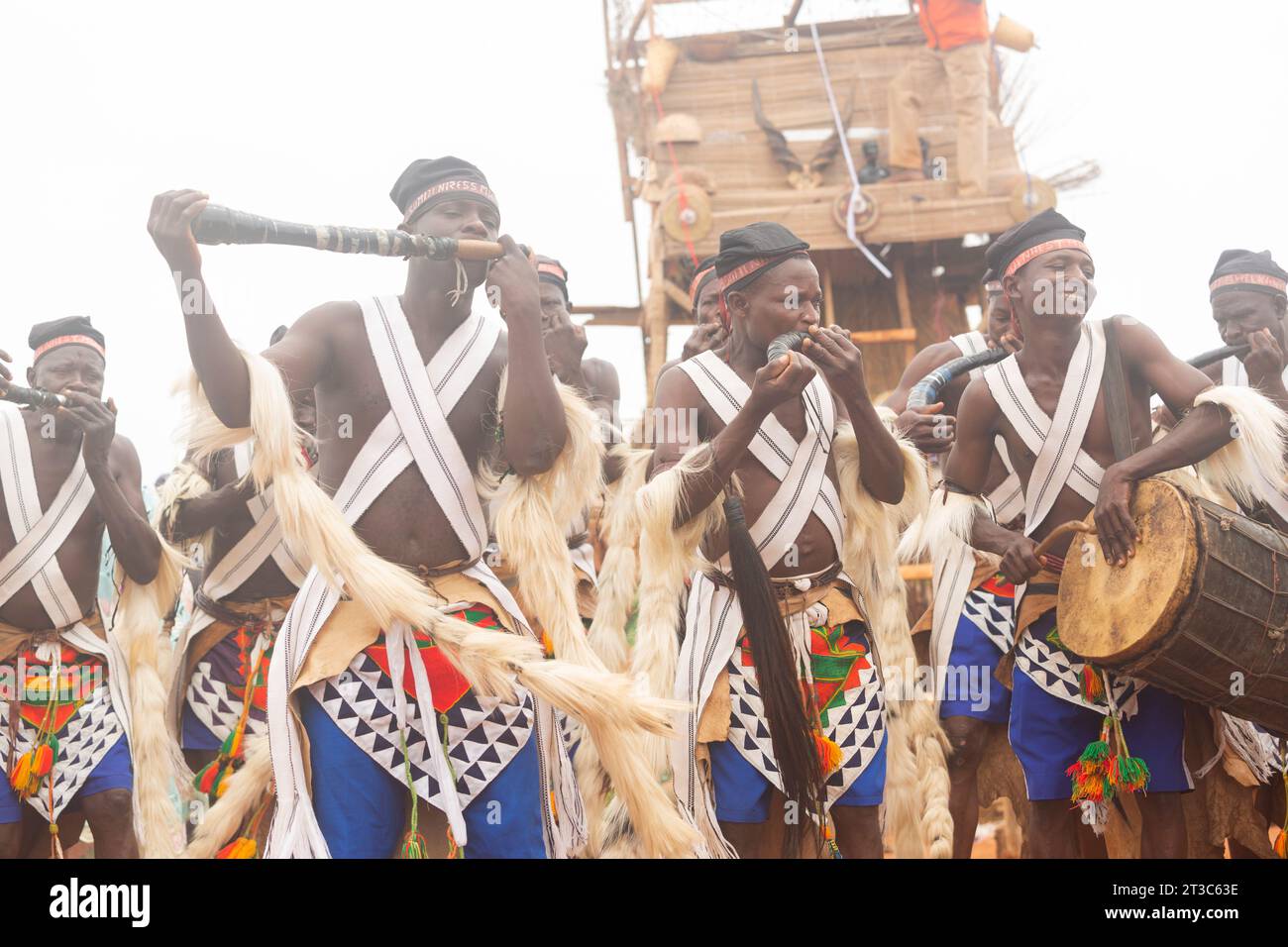 Sombi dancers performing during the 2023 Puusdung Festival at Pankshin ...
