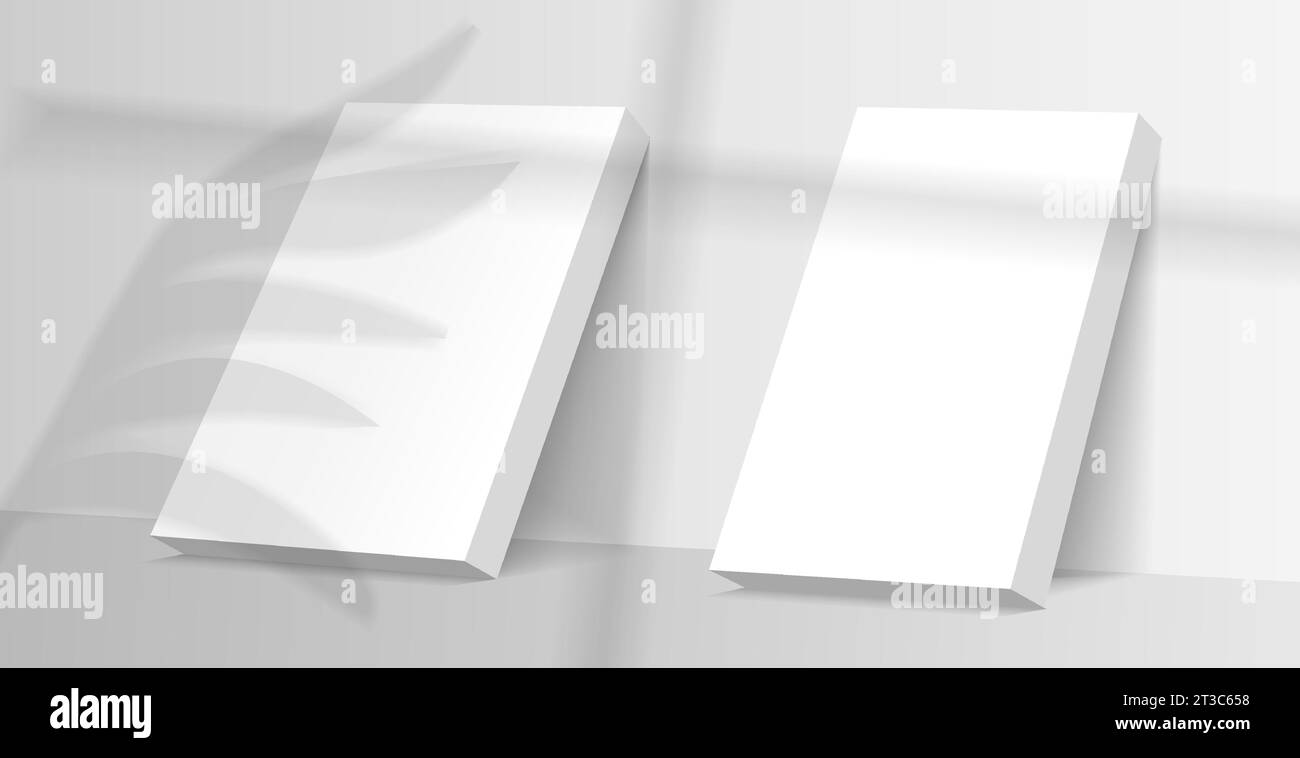 Mockup poster with shadow blinds from window. Mock up sheet paper ...