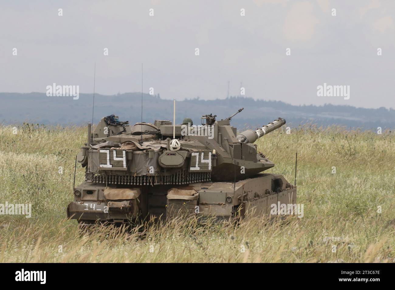 Merkava Mark 4 main battle tank of the Israel Defense Forces Stock ...