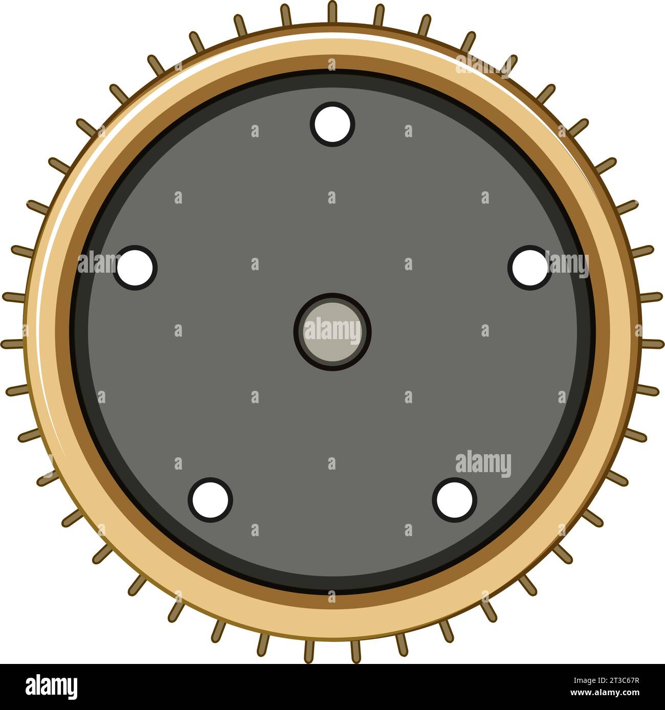 wheel gear cartoon vector illustration Stock Vector Image & Art - Alamy