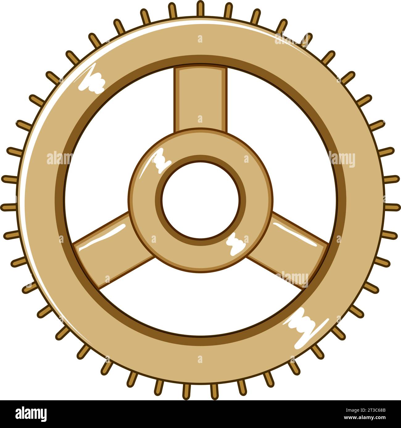 round gear cartoon vector illustration Stock Vector Image & Art - Alamy
