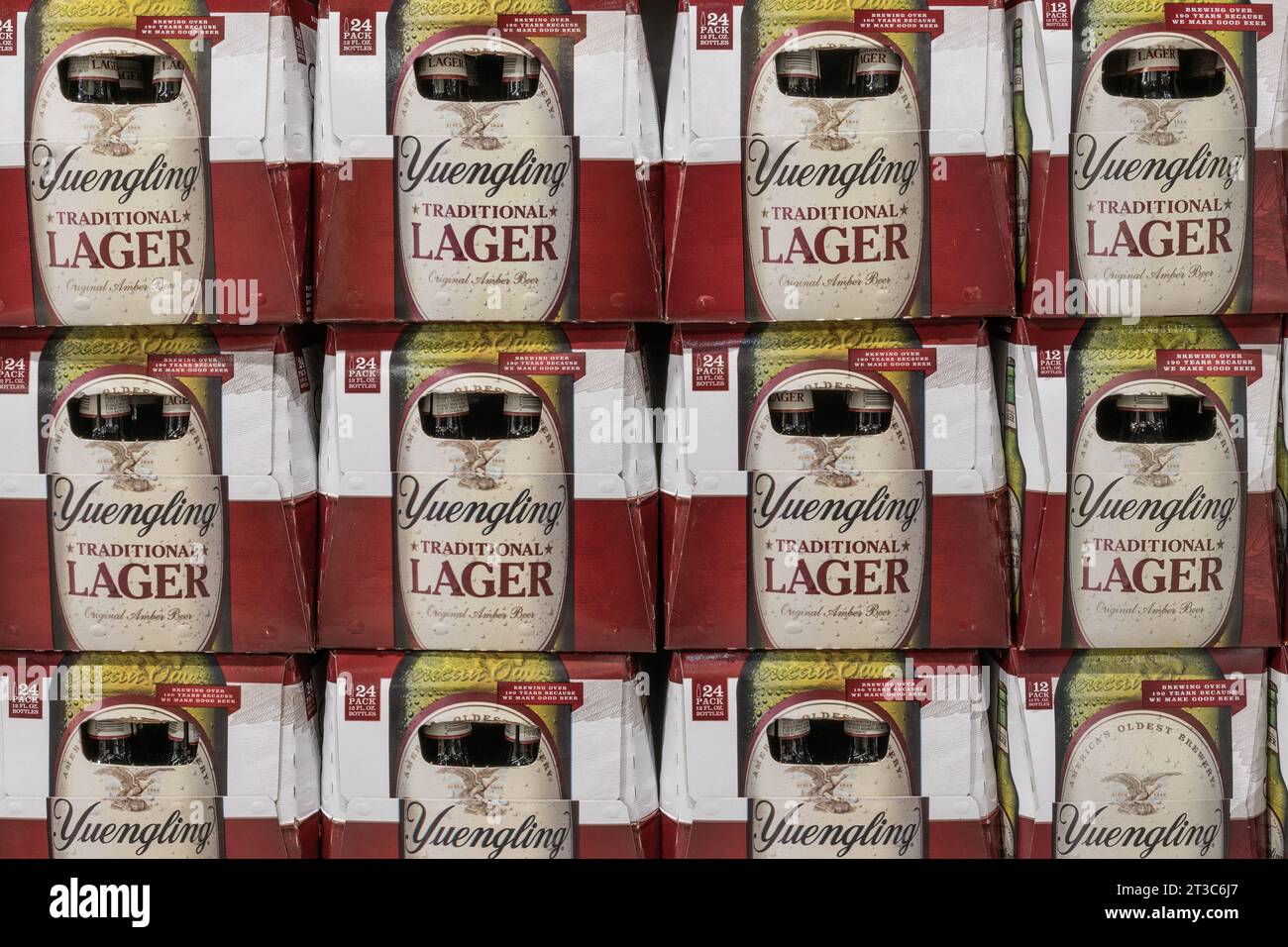 Indianapolis - October 11, 2023: Yuengling Traditional Lager display ...