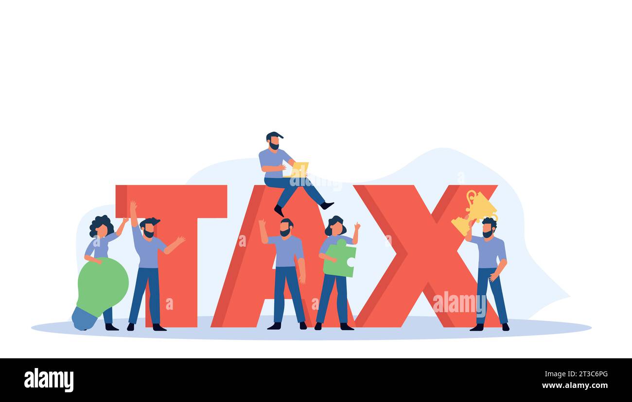 Taxes together Stock Vector Images - Alamy