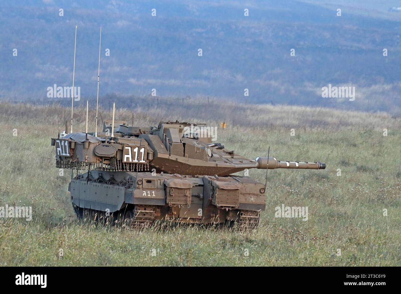 Merkava Mark 4 main battle tank of the Israel Defense Forces Stock ...