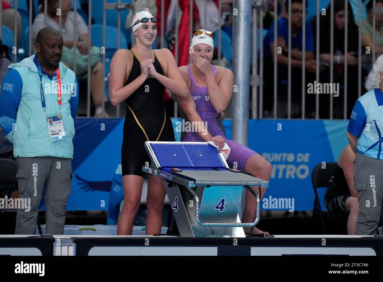 Swimmers Amy Fulmer, right, and Rachel Stege of the United States ...