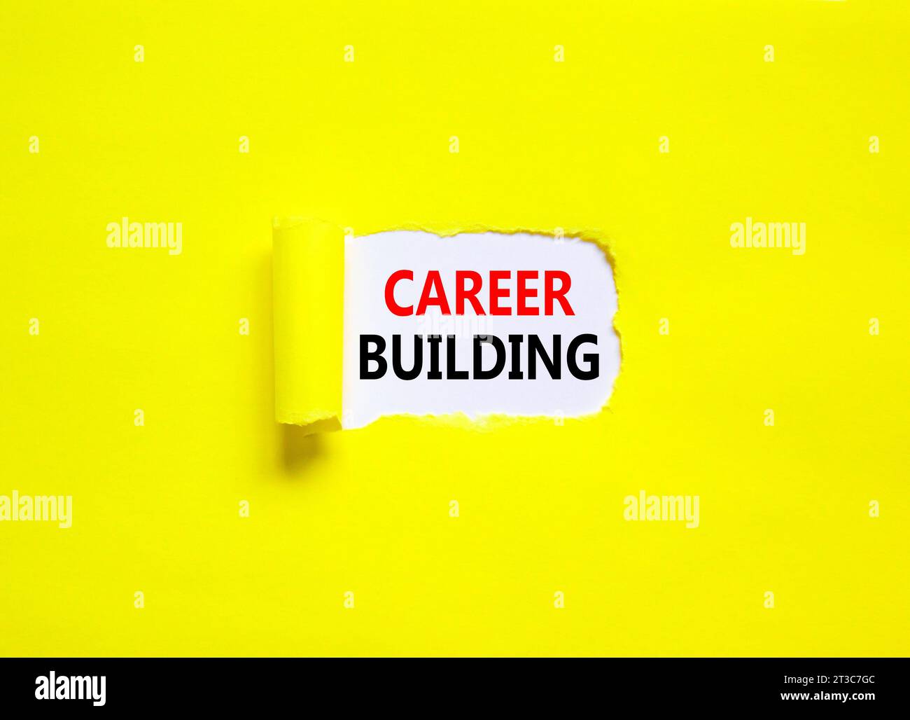 Career building symbol. Concept words Career building on beautiful ...