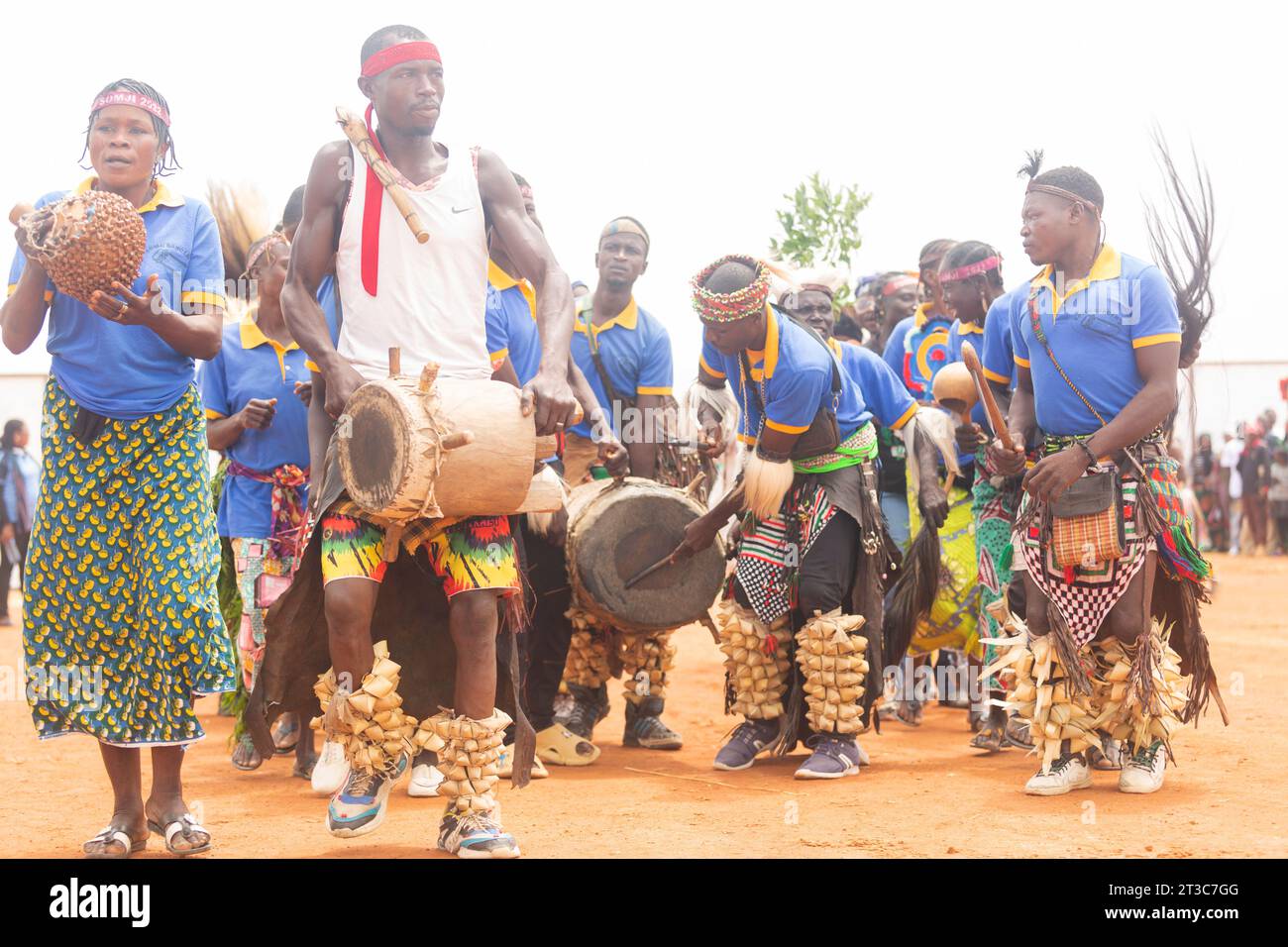 Ngas dancers perfoming during the 2023 Puusdung Festival at Pankshin ...